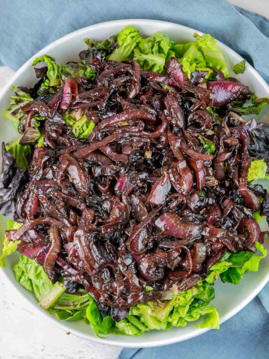 Caramelized red onions store