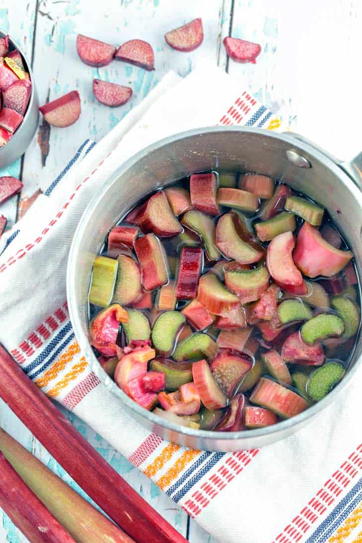 Rhubarb Simple Syrup | Bunsen Burner Bakery