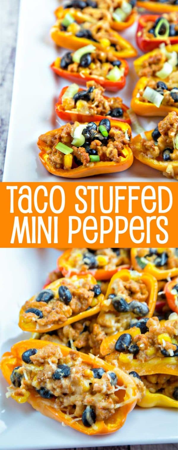 Taco Stuffed Mini Peppers | Bunsen Burner Bakery