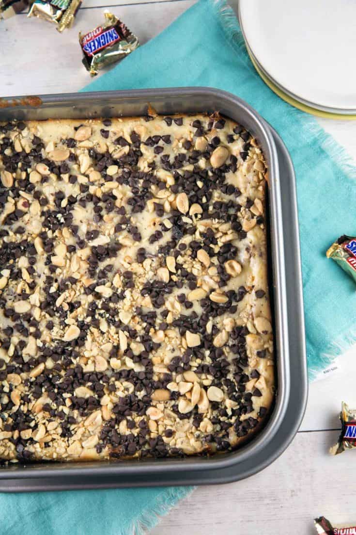 Snickers Cheesecake Bars | Bunsen Burner Bakery
