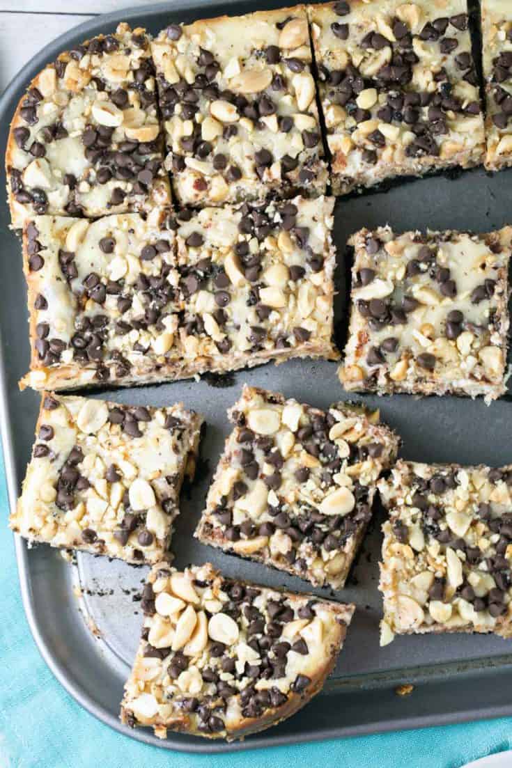 Snickers Cheesecake Bars | Bunsen Burner Bakery