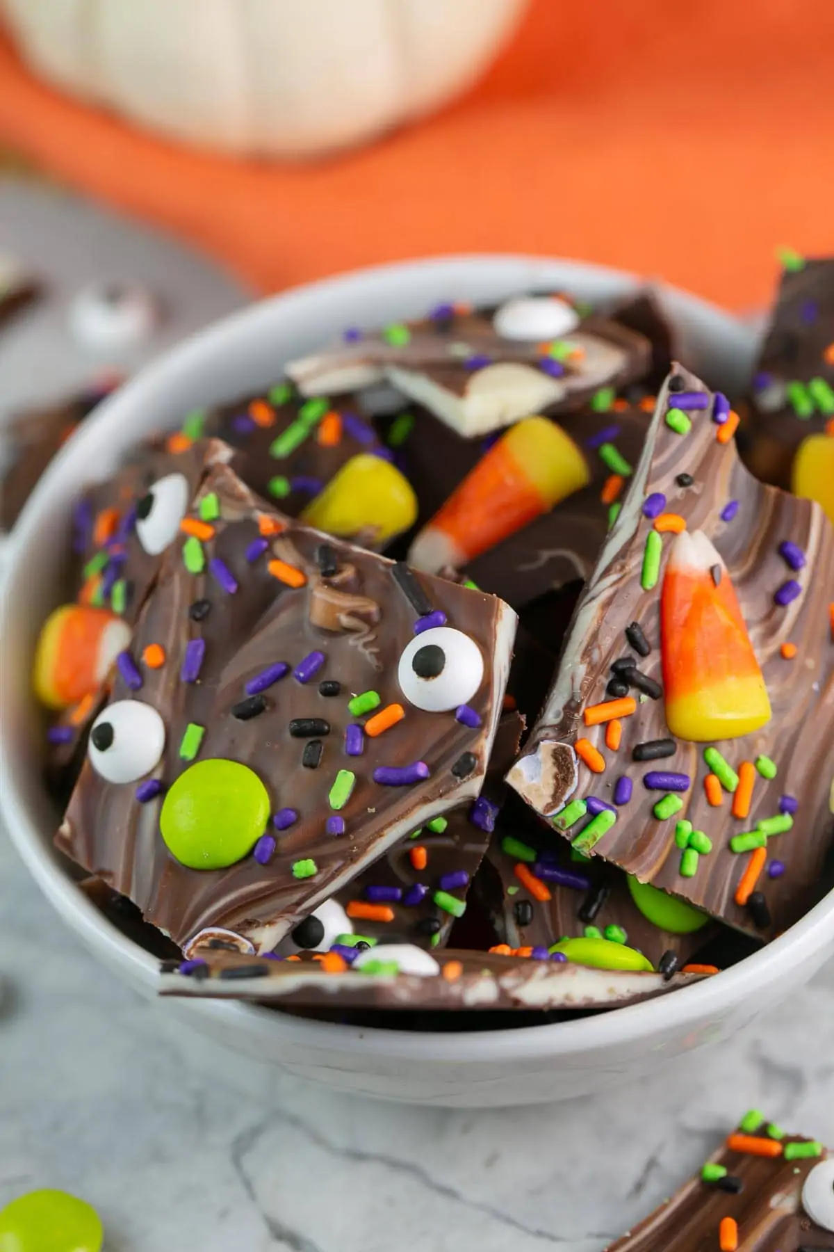 Halloween Boo Bark | Bunsen Burner Bakery