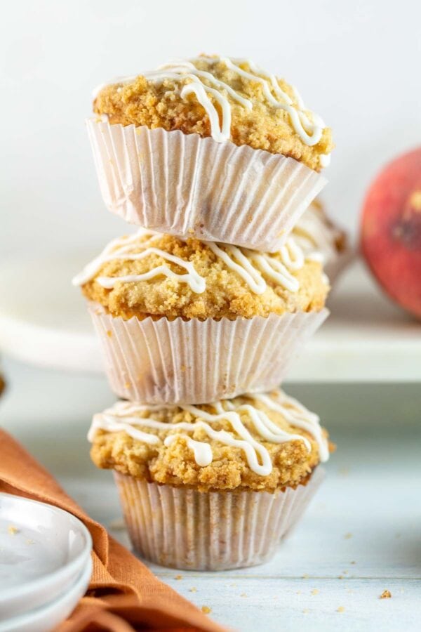 Peach Crumb Muffins | Bunsen Burner Bakery