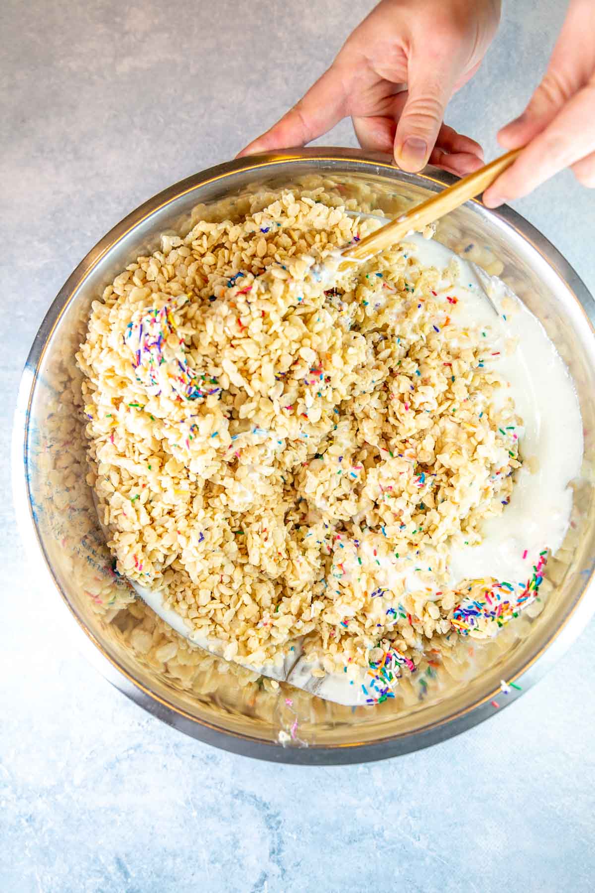 Sprinkle Rice Krispie Treats | Bunsen Burner Bakery