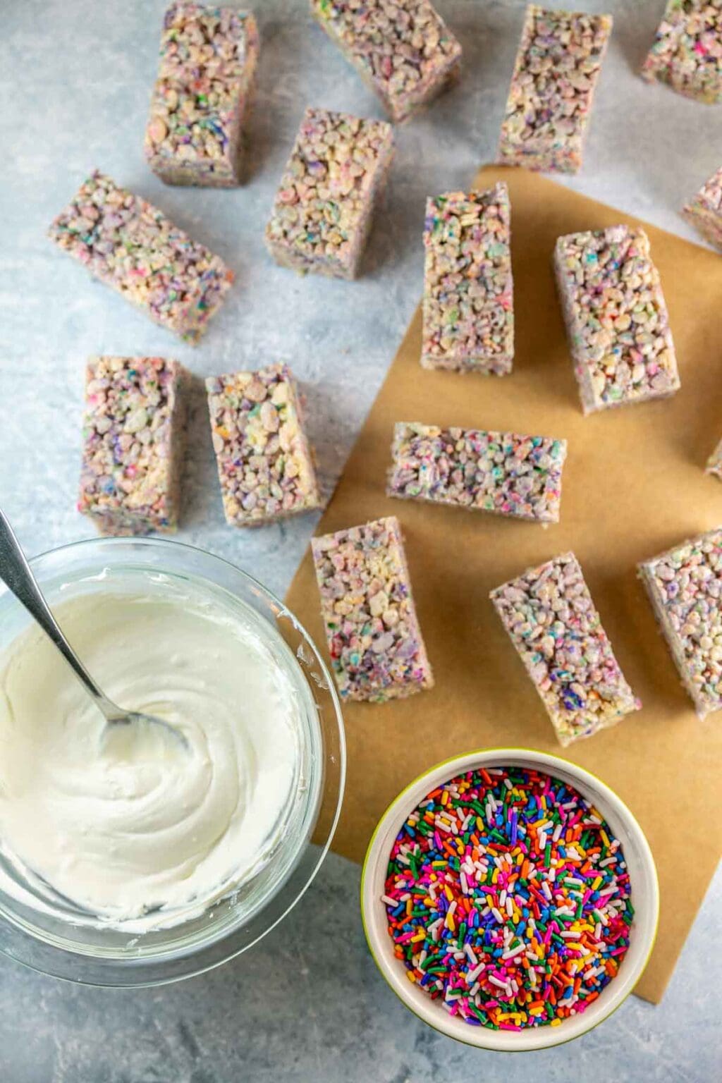 Sprinkle Rice Krispie Treats | Bunsen Burner Bakery