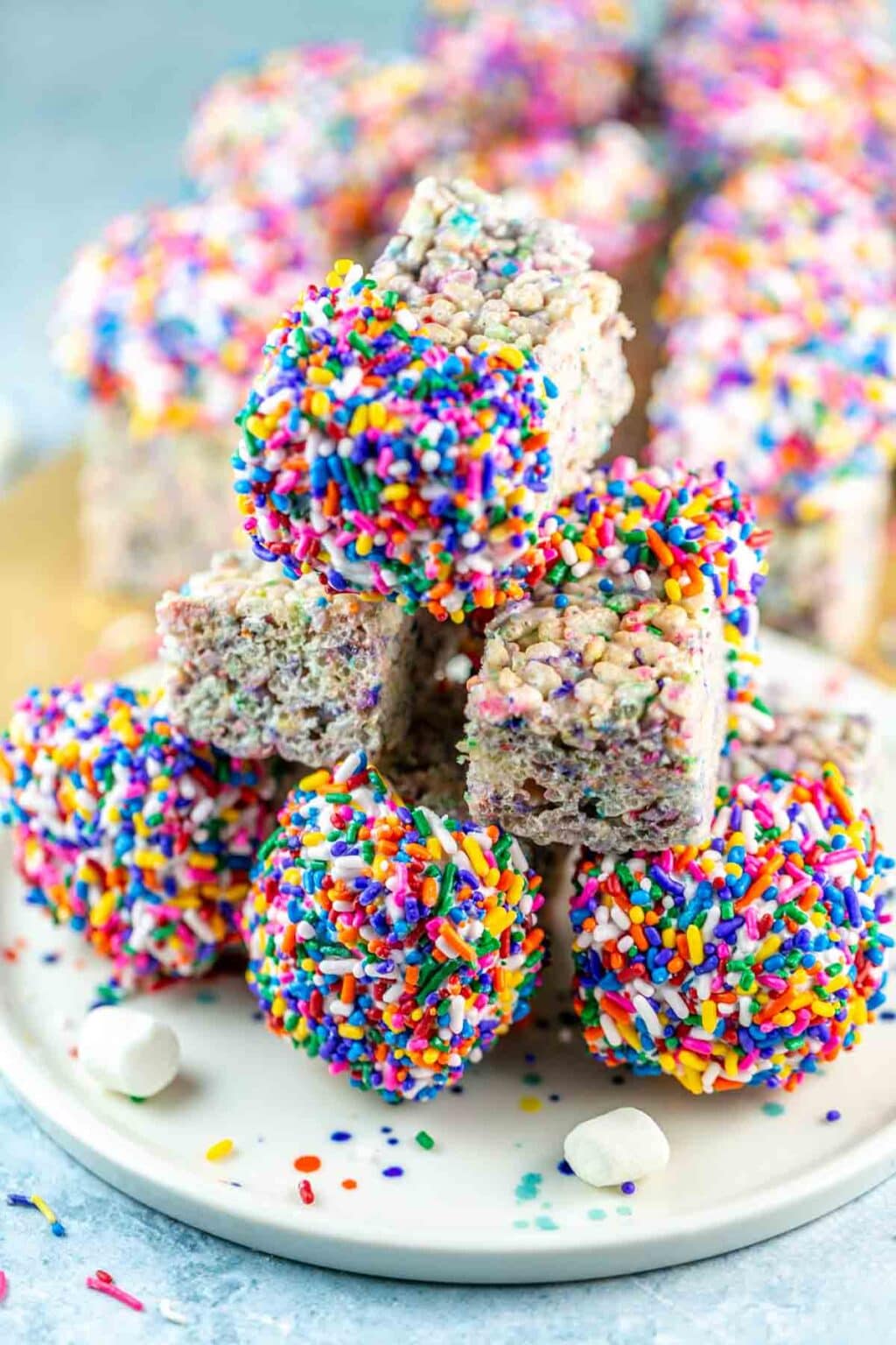 Sprinkle Rice Krispie Treats | Bunsen Burner Bakery