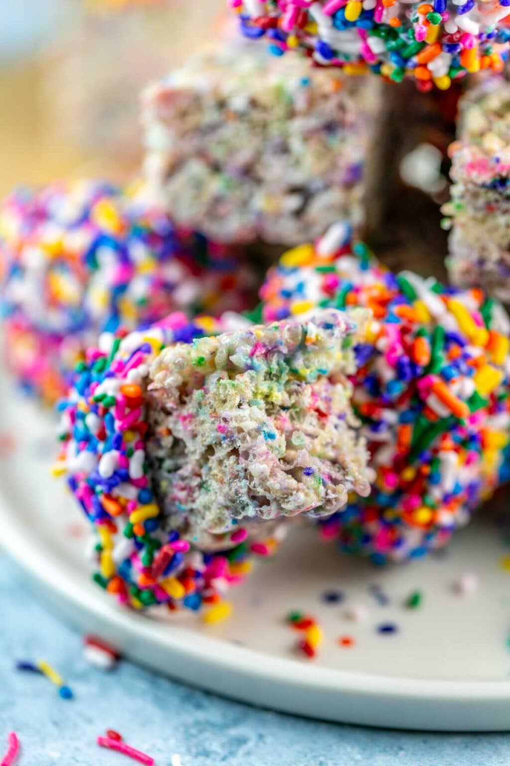 Sprinkle Rice Krispie Treats | Bunsen Burner Bakery