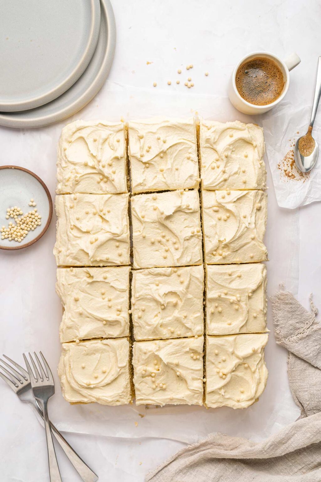 Best Vanilla Sheet Cake | Bunsen Burner Bakery