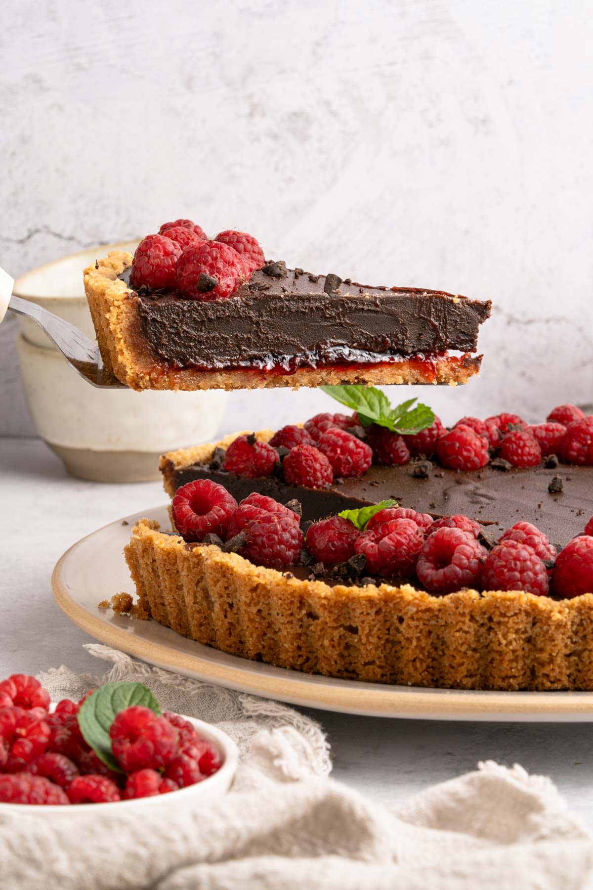 Chocolate Raspberry Tart | Bunsen Burner Bakery